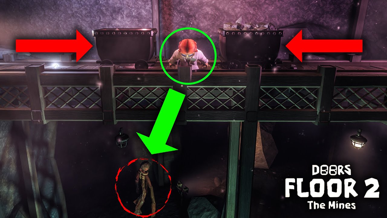 What if we push a cart into the player? DOORS Floor 2 - YouTube