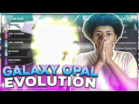 OMG I EVOLVED A FREE EVOLUTION CARD INTO A GALAXY OPAL! BEST CARD IN NBA 2K20 MYTEAM - YouTube