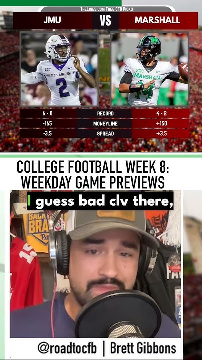 JAMES MADISON vs MARSHALL Best Bets | College Football Week 8 Picks #collegefootball # ...