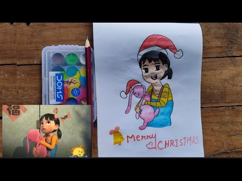 Tian Tian chirtmax drawing strp by step#tiantian #chuttitechtamil - YouTube