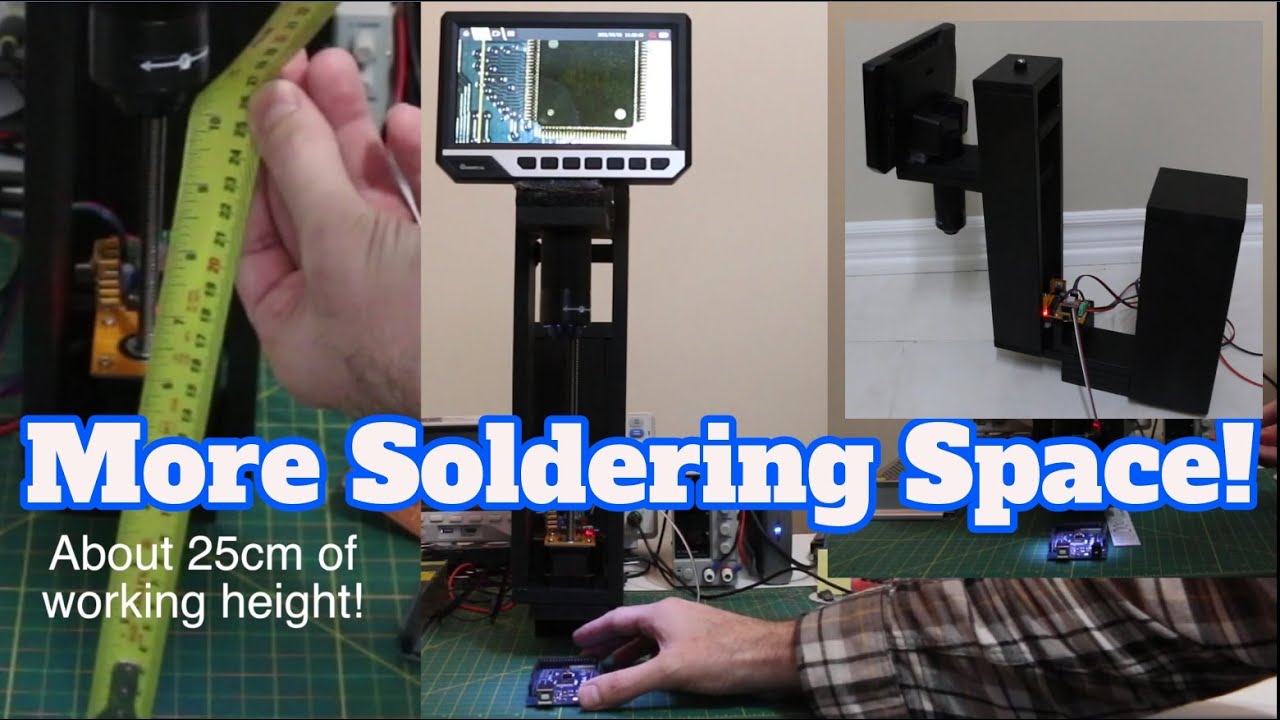 DIY Motorized Microscope Base for Soldering - YouTube