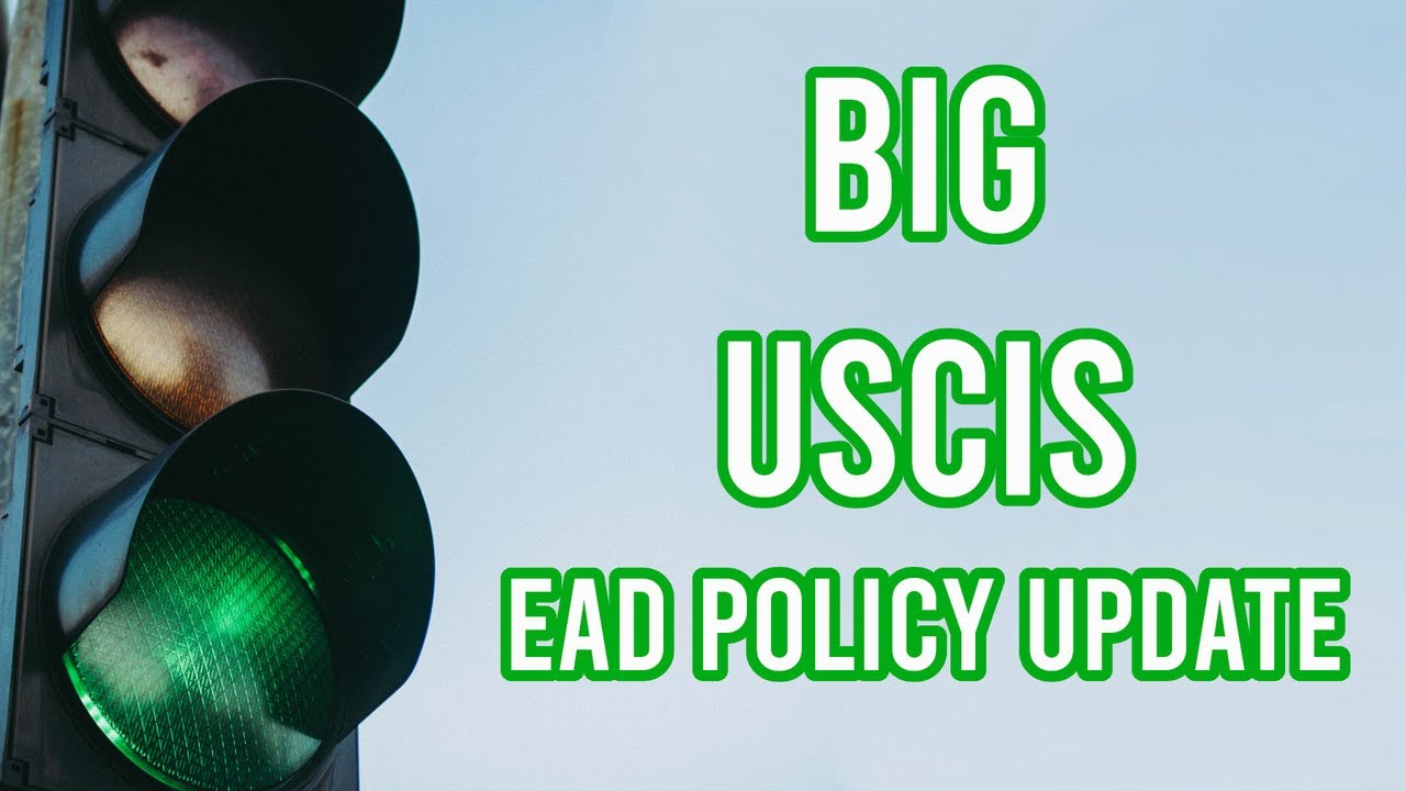 NEW USCIS H/E/L Spouse EAD Policy + Visa Recapture - YouTube