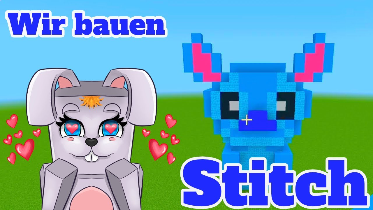 Wir bauen einen Stitch in Minecraft - YouTube