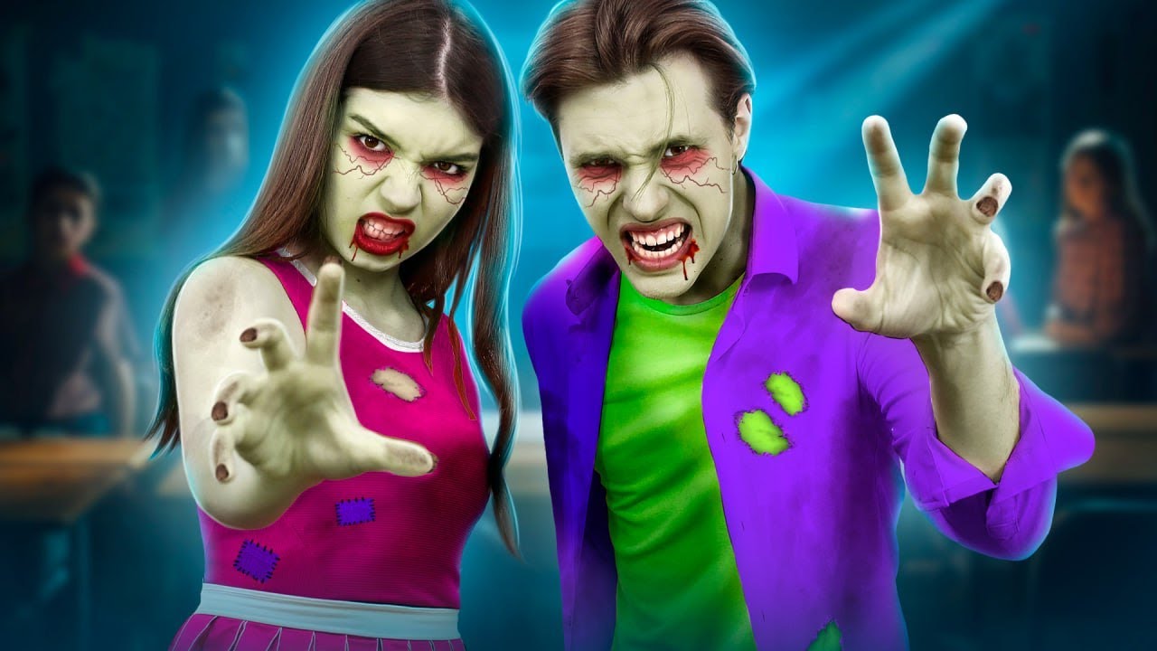 My Girlfriend is a Zombie! Cheerleader Became a Zombie at School - YouTube