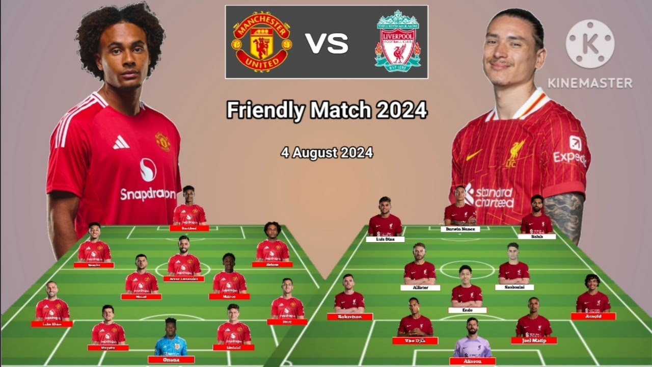 Head To Head Line Up Manchester United vs Liverpool Friendly Match 2024 ...