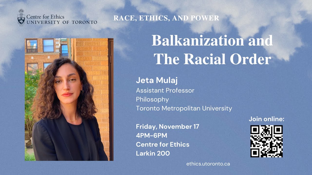 Jeta Mulaj, Balkanization and The Racial Order - YouTube