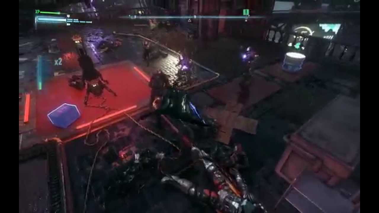 Batman: Arkham Knight - Militia Watchtower Fight - YouTube