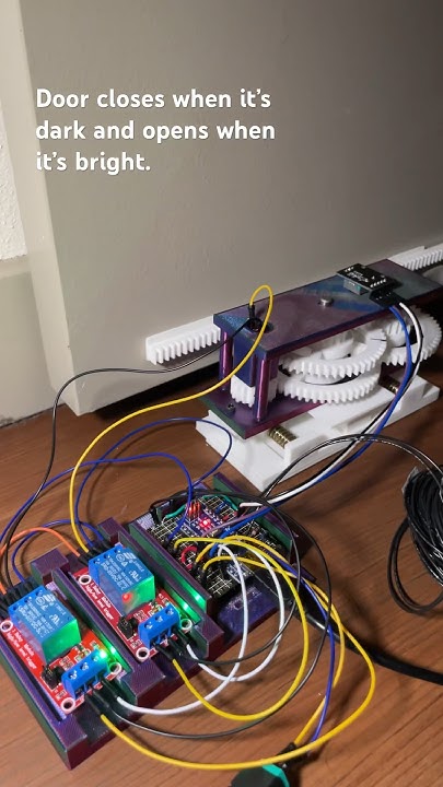 Automatic Sliding Door Opener 🚪 #mechanical #3dprinting #arduino #gear ...