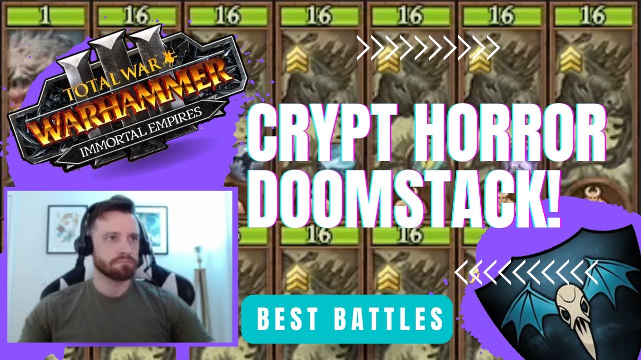 👻OP CRYPT HORROR DOOMSTACK! 👻 / Total War: Warhammer 3 / IMMORTAL ...
