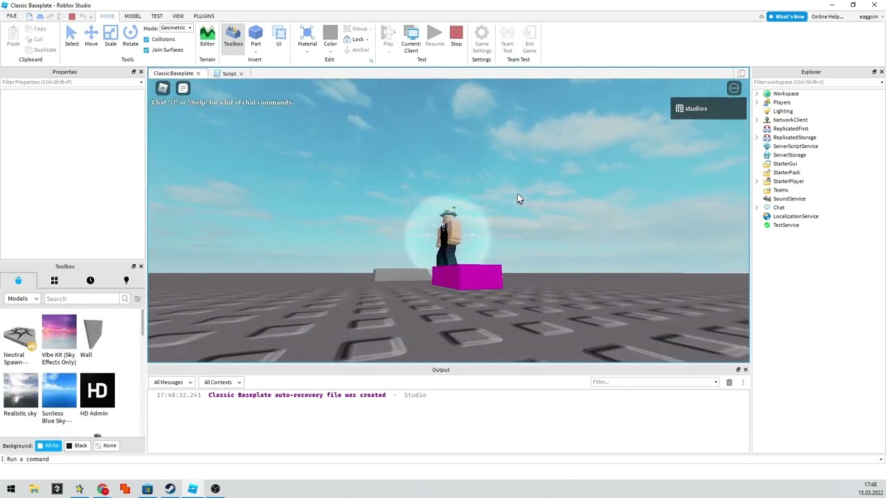 How to make a SMOOTH color chaing block ROBLOX STUDIO - YouTube