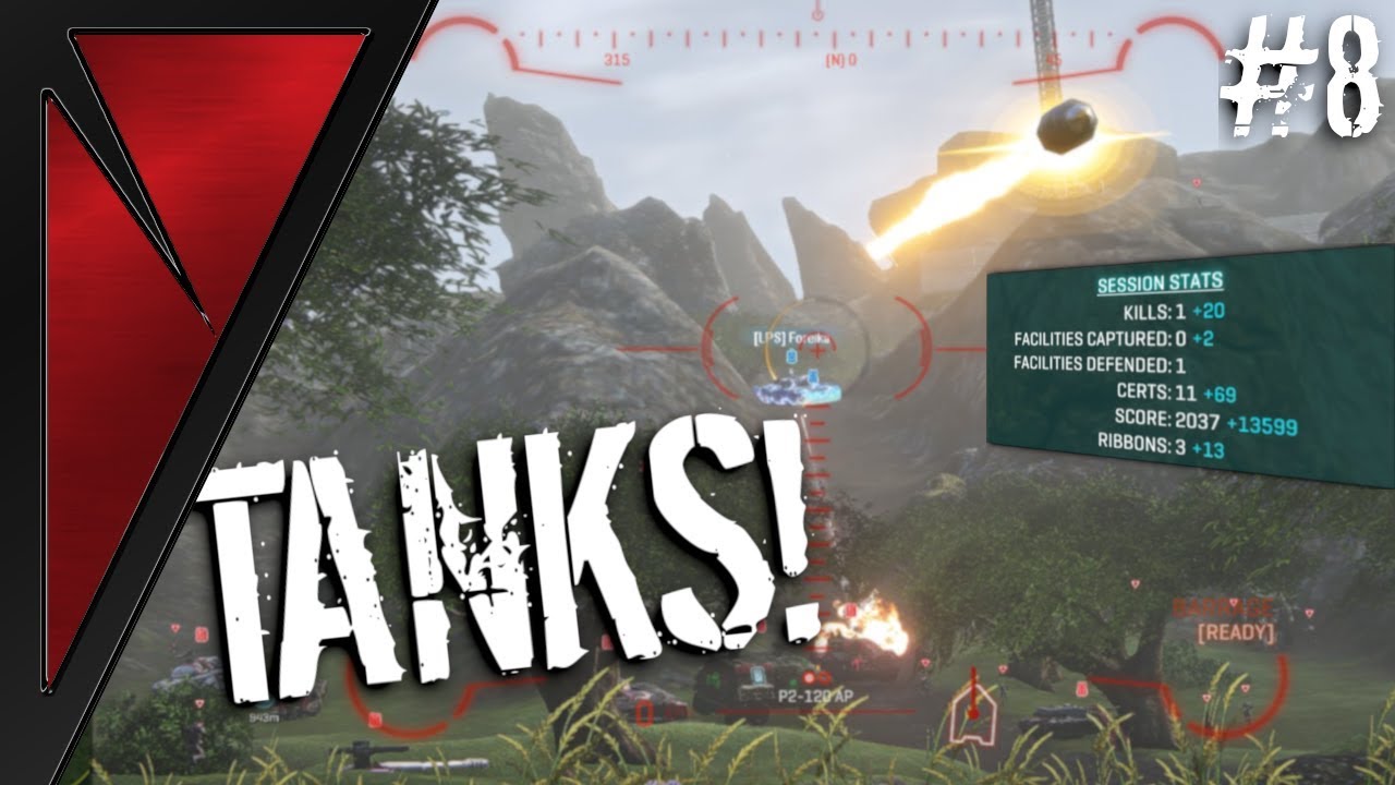 Planetside 2 - TANKS! 8 (one-shot Prowler gunner gameplay) - YouTube