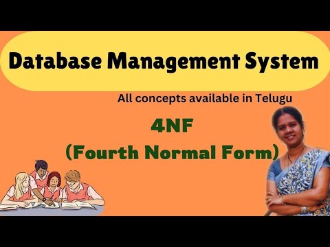 4NF(fourth normal form) in normalization || DBMS IN TELUGU - YouTube