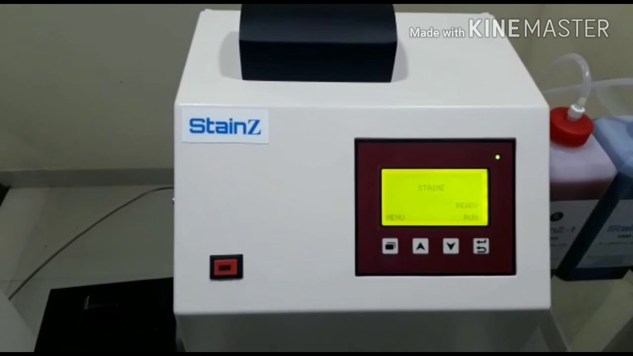 Stainz Hematology slide stainer - YouTube