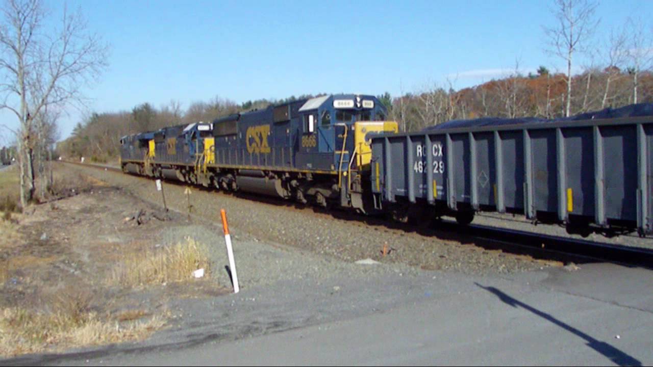 CSX 5472 ES44DC Mixed Freight Northbound Mount Marion NY - YouTube