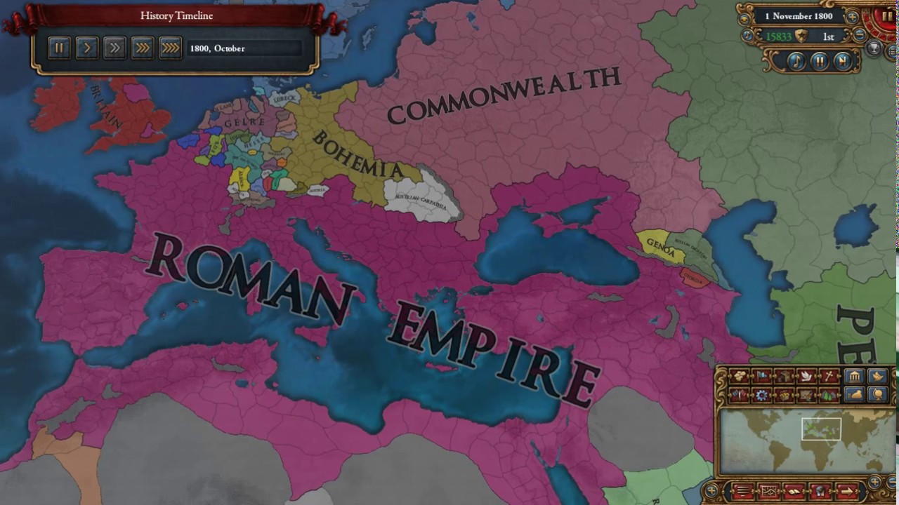 Savoy/Sardinia-Piedmont/Italy/Roman Empire Timelapse EU4 - YouTube