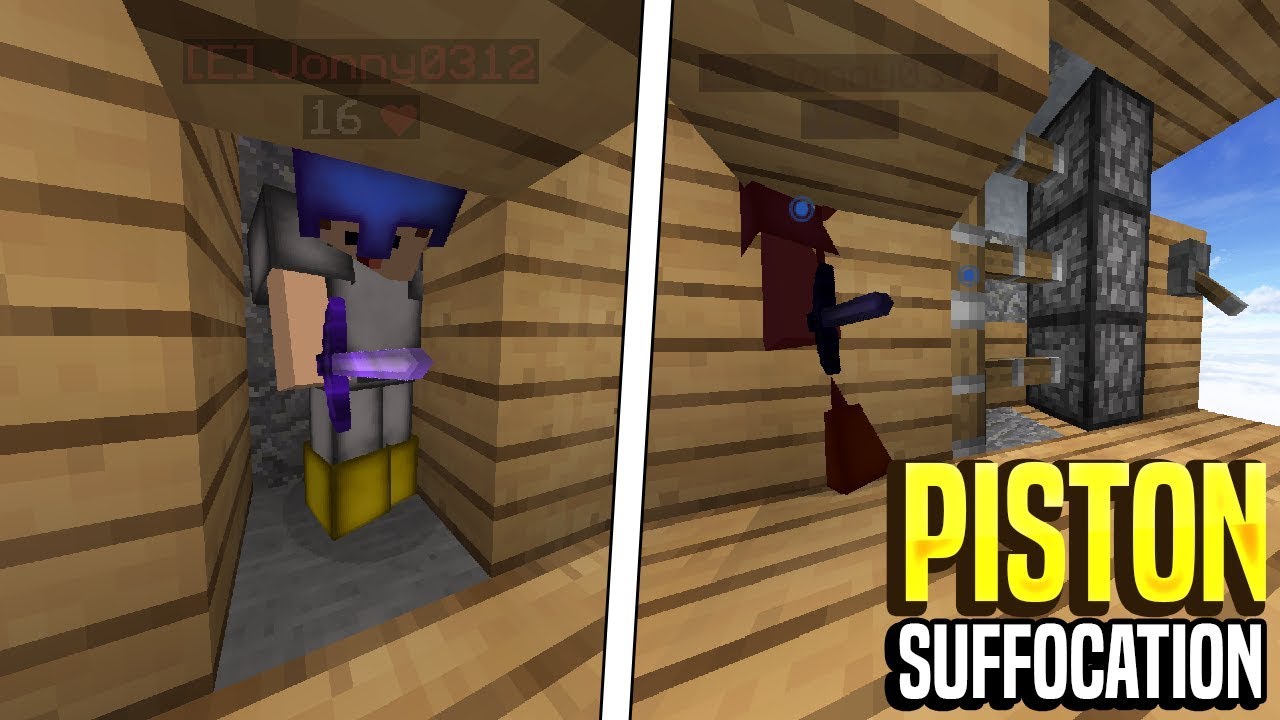 Piston Suffocation Trap - Hypixel SkyWars Shorts - YouTube