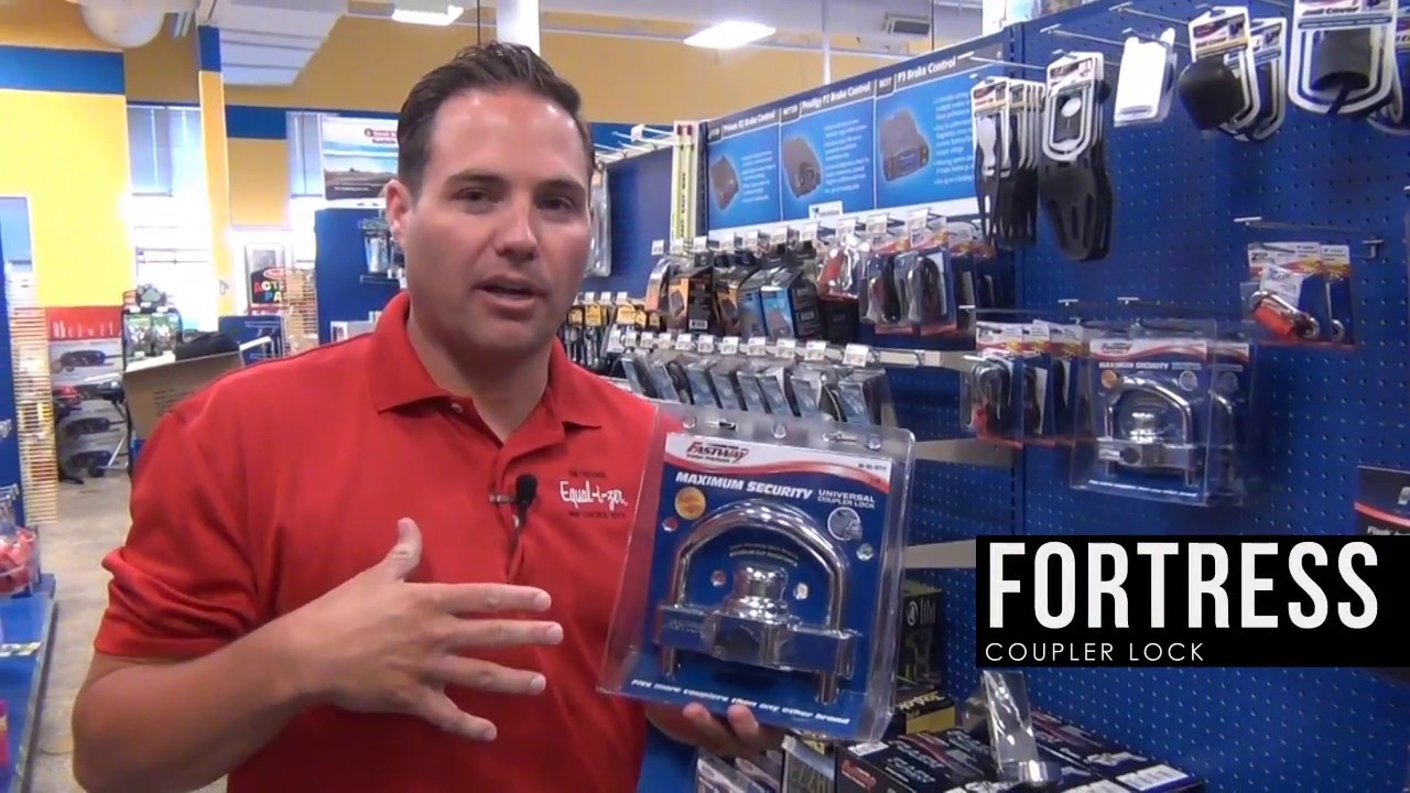 The Fastway FORTRESS Coupler Lock Fits Almost Every Trailer - YouTube