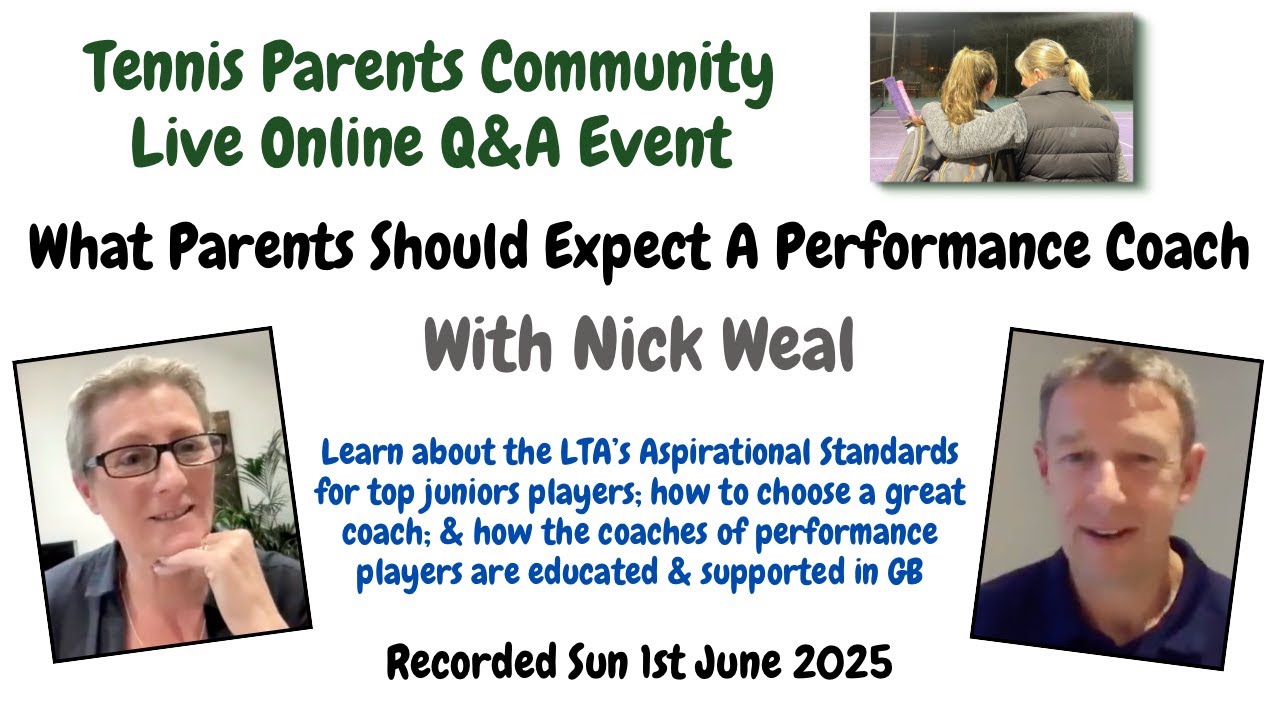 Q&A with Nick Weal - What Tennis Parents Should Expect from Performance ...