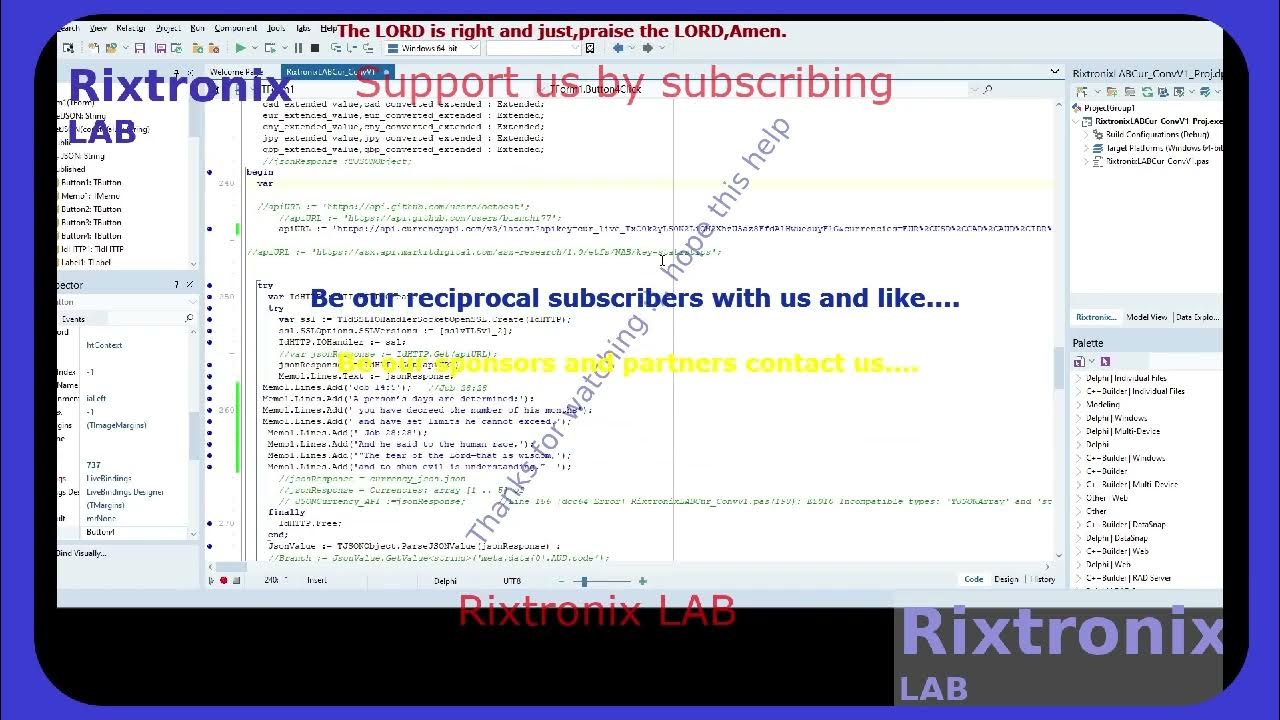 JSON IdHttp Delphi 55 - YouTube