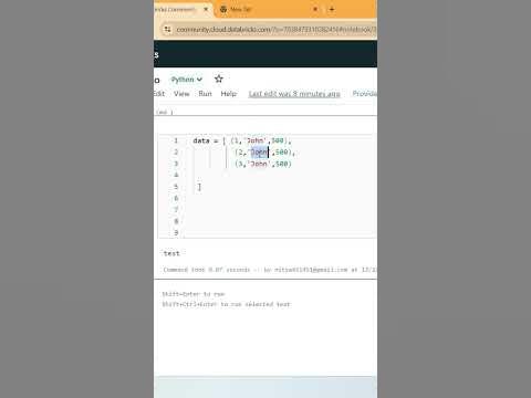 Pyspark DataFrame | Data Frame | Pyspark for beginners | data engineer || python | #shorts - YouTube