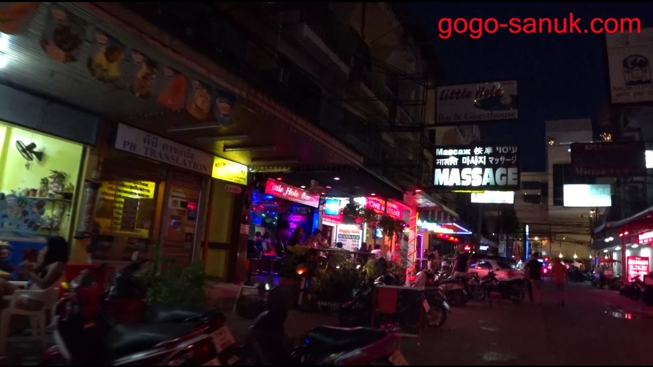 Day and night at beach road Soi13/1 and Soi13/2-April 2017 Pattaya ...