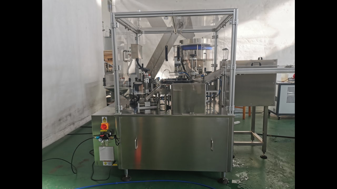 Automatic Rotary Syringe Plugging and Labeling Machine - YouTube