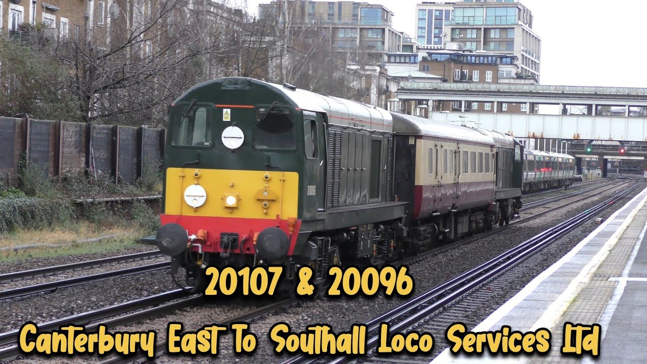 20107 & 20096 7th & 8th Feb 2024 Canterbury East to Southall Loco ...
