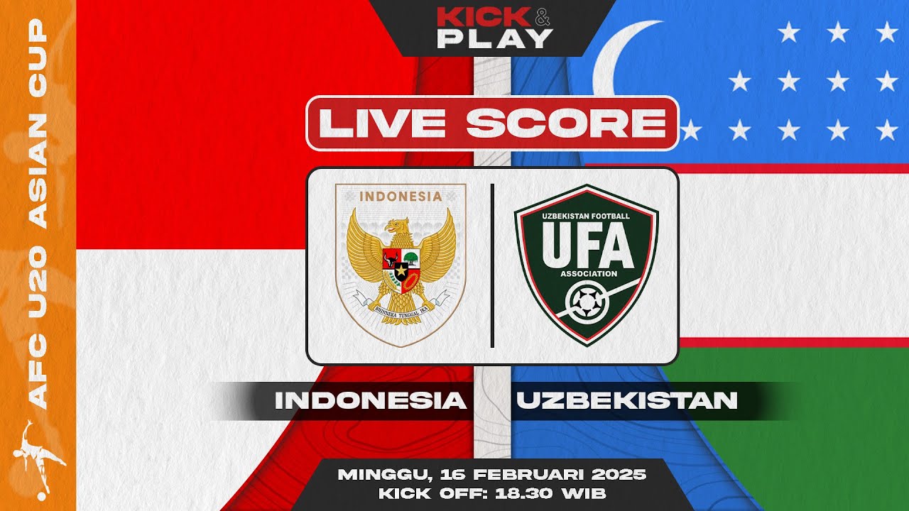 🔴 Indonesia vs Uzbekistan | AFC U20 Asian Cup 2025 | LIVE SCORE - YouTube