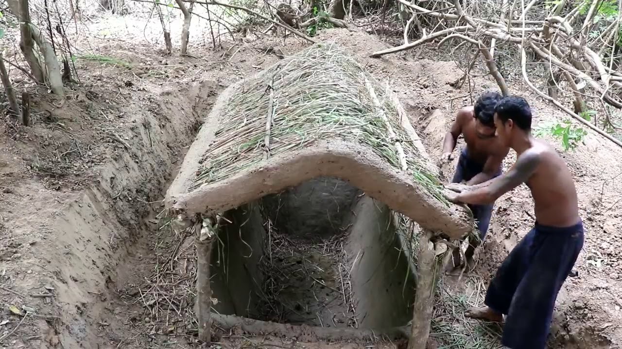 Primitive Builds - Underground Swimming Pool - YouTube