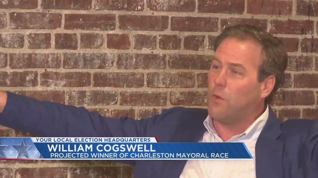 William Cogswell projected to win Charleston mayoral runoff race - YouTube