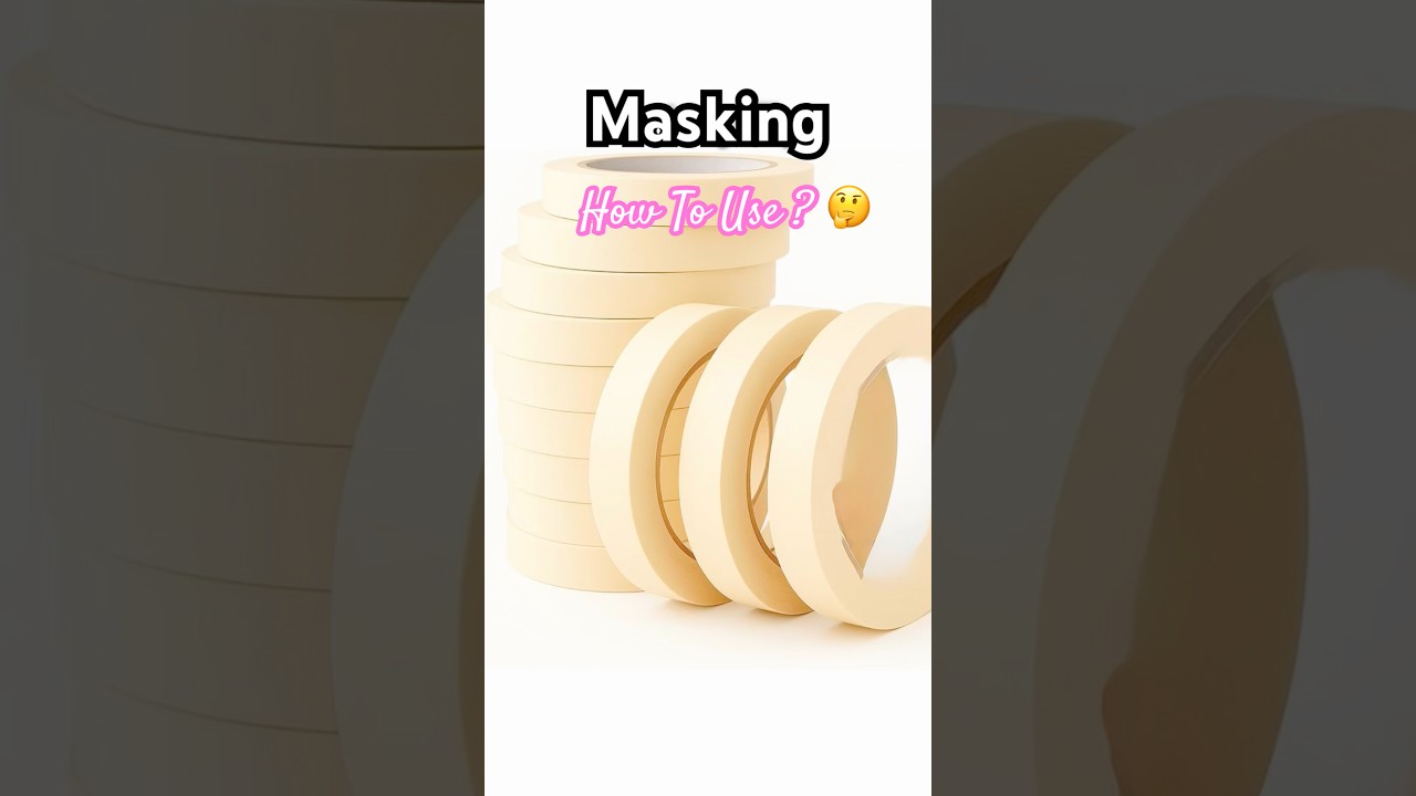 What Is Masking Tape and How To Use Making Tape | Making Tap usage by ...