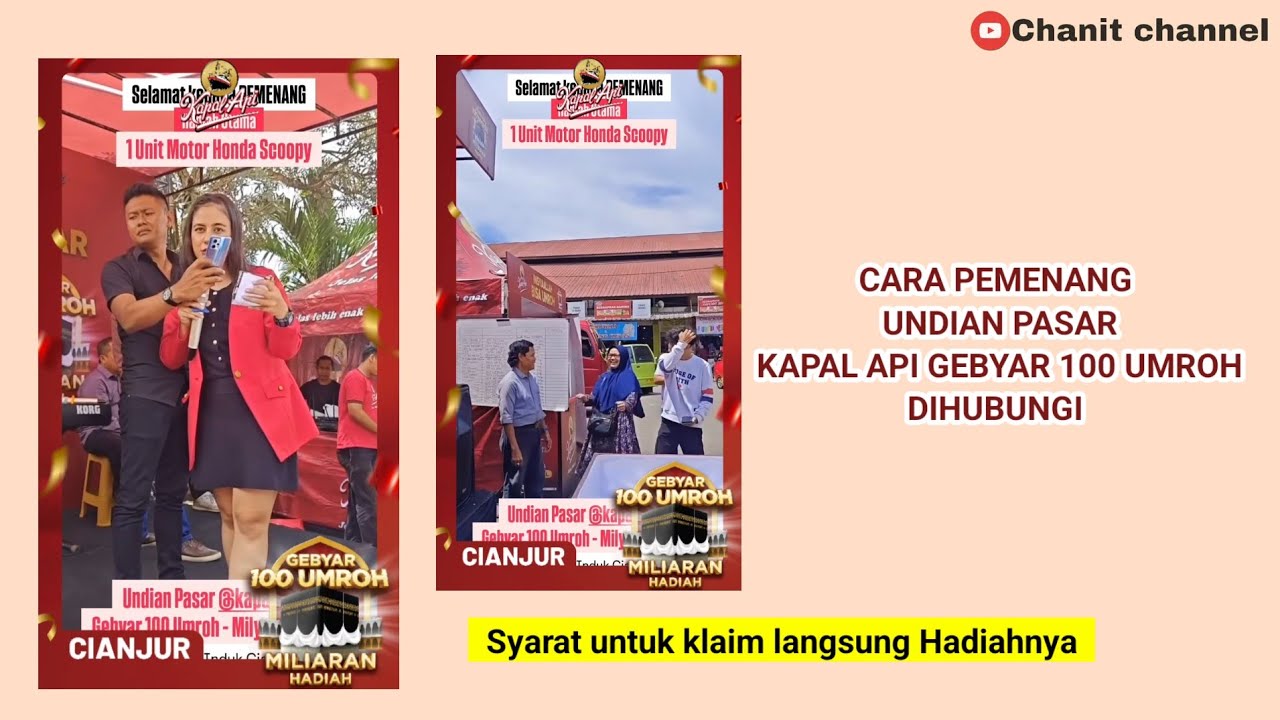 Cara Pemenang Undian pasar Kapal api diHubungi - YouTube