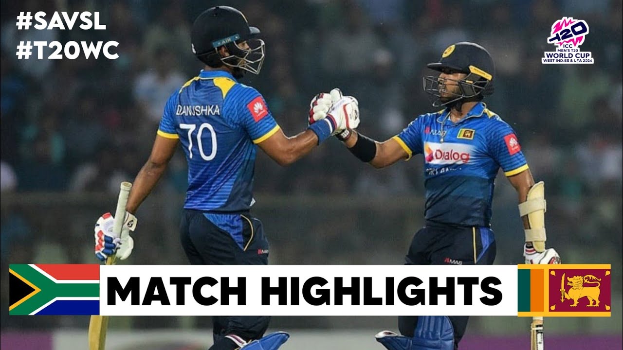 South Africa vs Sri Lanka 4th T20 World Cup 2024 Match Highlights | SA ...