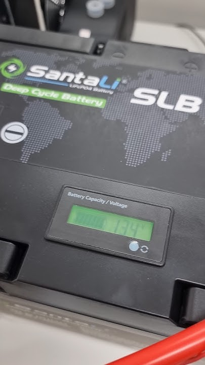 산타리 리튬인산철배터리 SLB 12.8V 100Ah 과충전 테스트 - YouTube