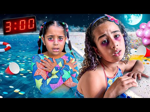 FIZEMOS UMA FESTA NA PISCINA AS 3 DA MANHÃ *e o pior aconteceu!