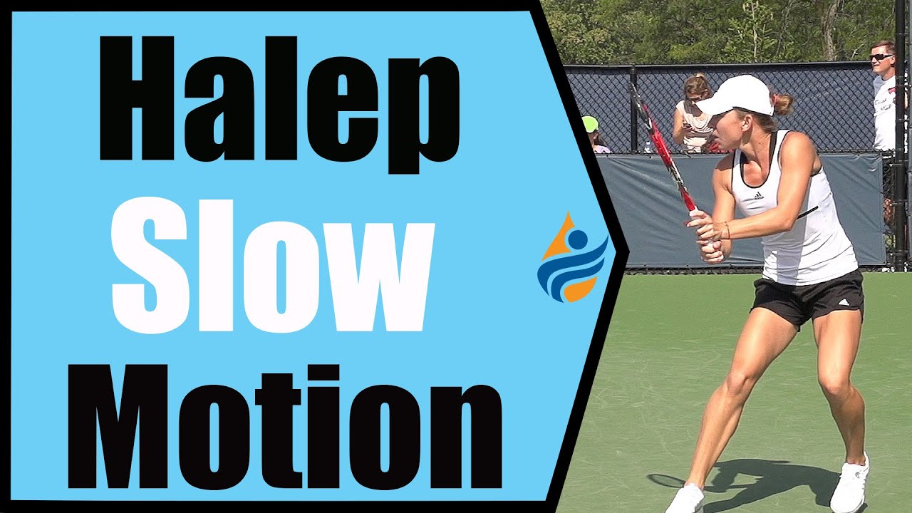Simona Halep Slow Motion 1st Serve, Forehand & Backhand (Cincinnati ...