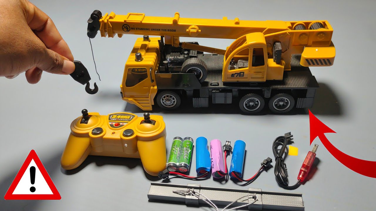 UNBOXING RC CONSTRUCTER Model CRANE with remote control 6Channel 2.4G ...
