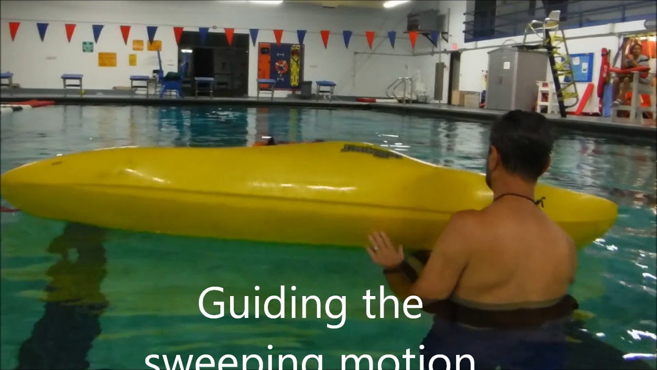 Kayak Rolling pool session - YouTube