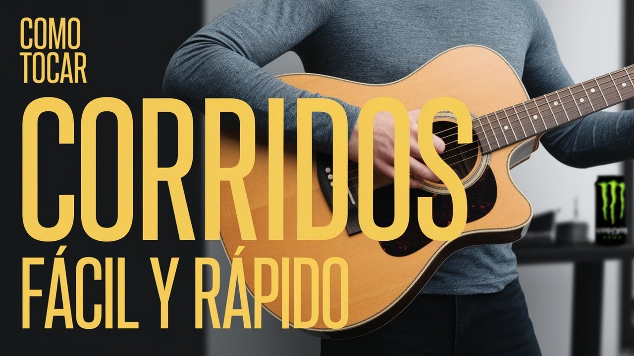 Quieres tocar CORRIDOS en guitarra? Tutorial de Acordes con Rasgueo y ...