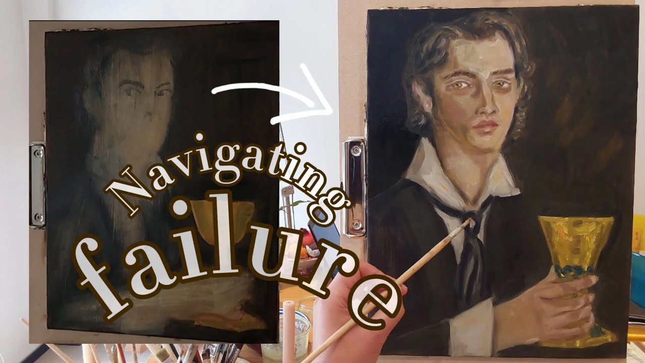 Navigating FAILURE as an artist : Classical OIL PAINTING of a young man ...