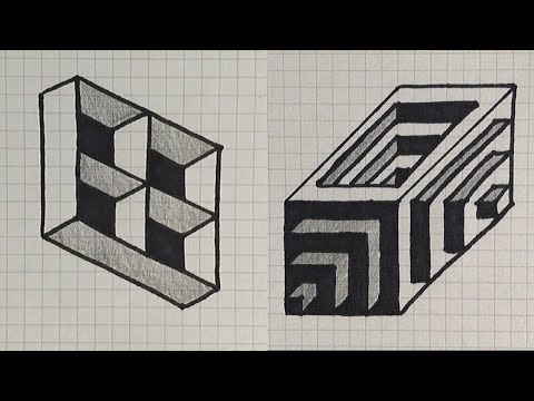 DAY 63 OF 3D DRAWING STEP BY STEP || OPTICAL ILLUSION - YouTube
