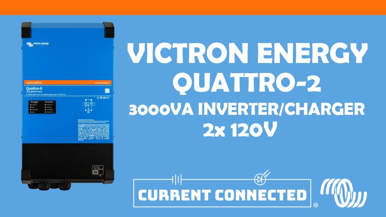 NEW: Victron's Quattro-2 12V / 3000VA 2x120v Inverter-Charger - YouTube