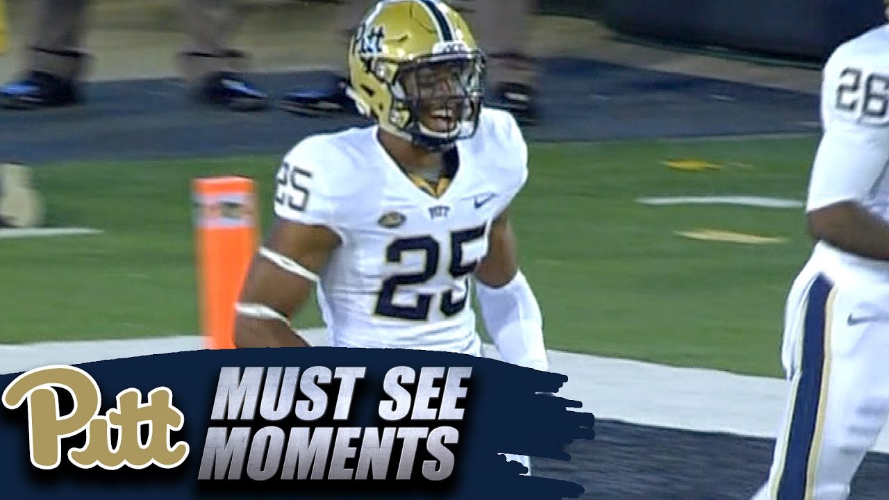 Pitt Football Blocks Punt and Returns It For TD | ACC Must See Moment ...