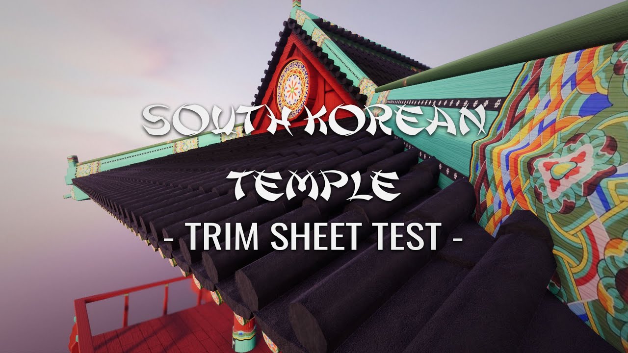 Introduction to Trim Sheets - South Korean Temple Overview (4K) - YouTube