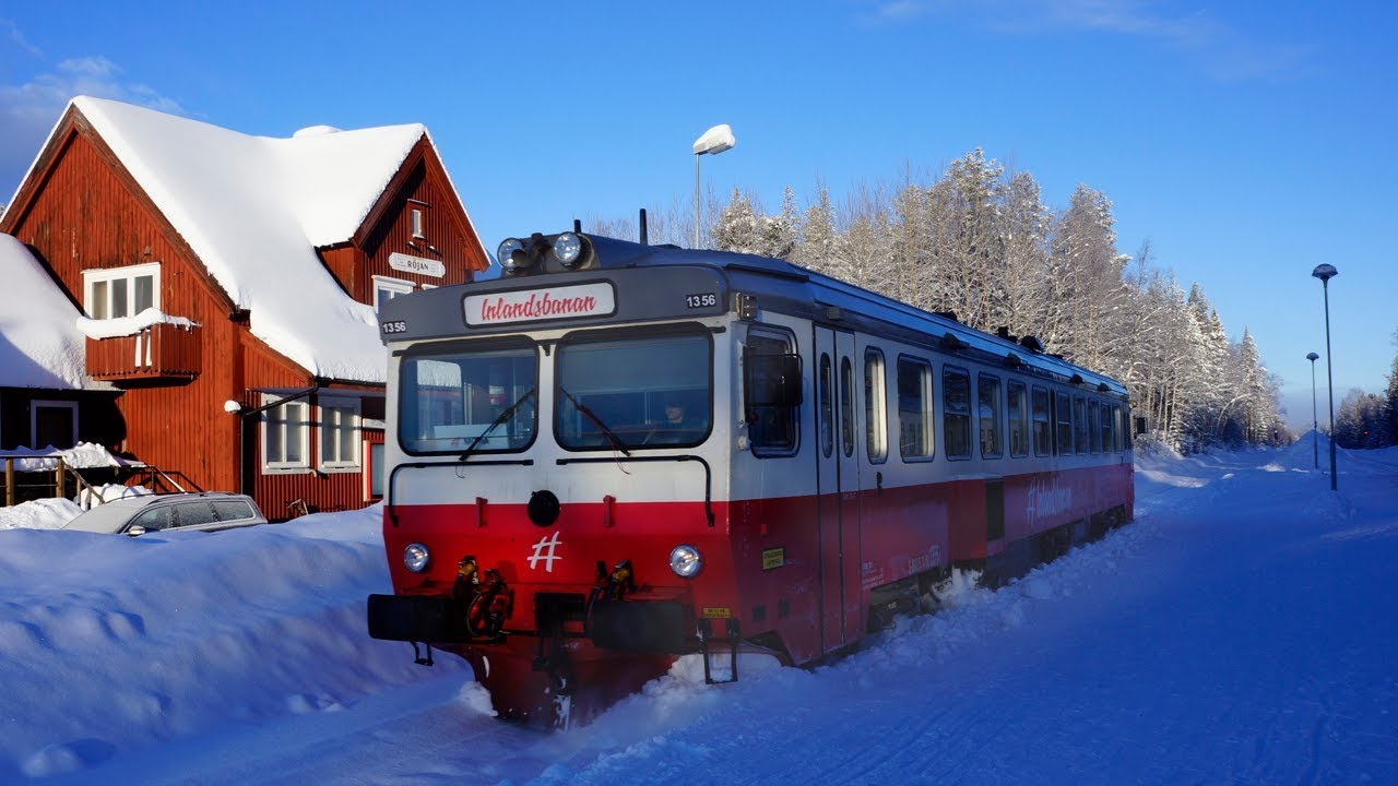 Snötåget winter traffic on Inlandsbanan - YouTube