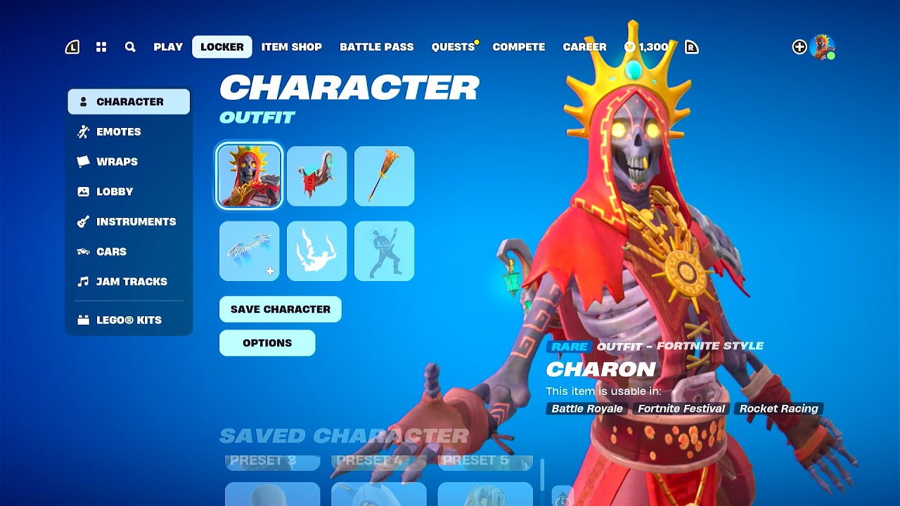 Fortnite Charon the boat man to the underworld - YouTube