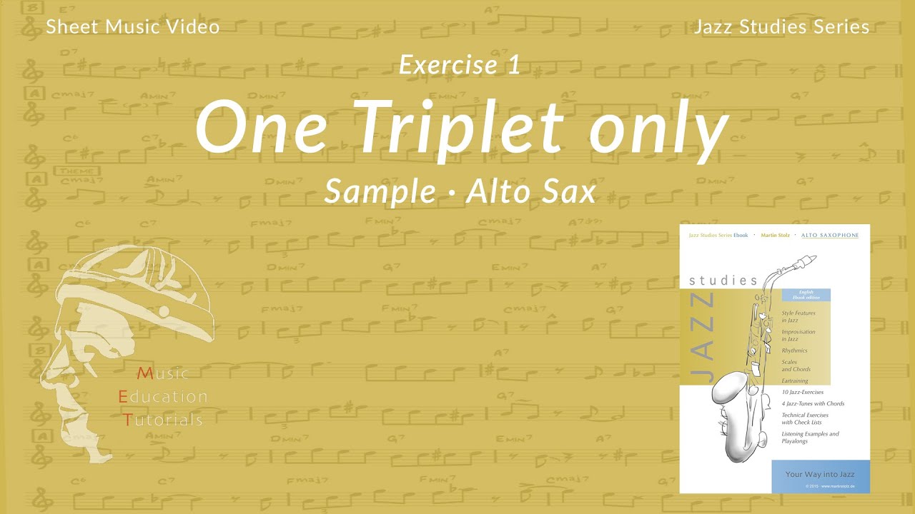 "One Triplet only" · Exercise 1 · Sheet Sample Alto - YouTube