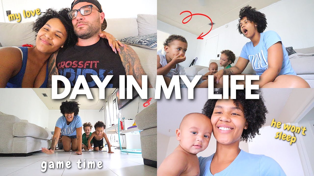 DAY IN MY LIFE: My baby won't sleep, new house plans, siblings fight ...