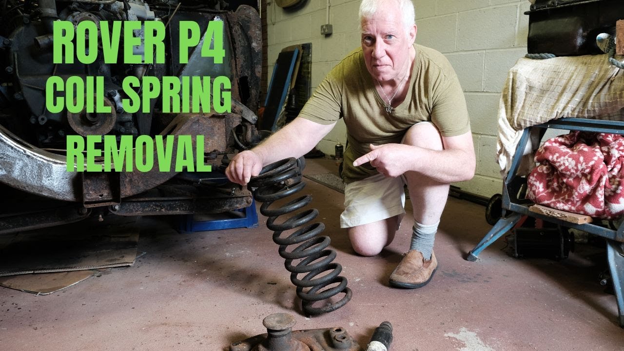 Rover P4 : Front Coil Spring Removal - YouTube