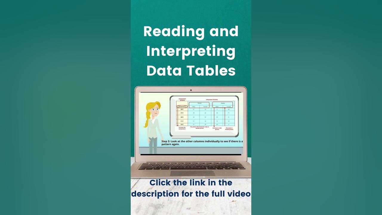 How to Read and interpreting data tables in four simple steps - YouTube
